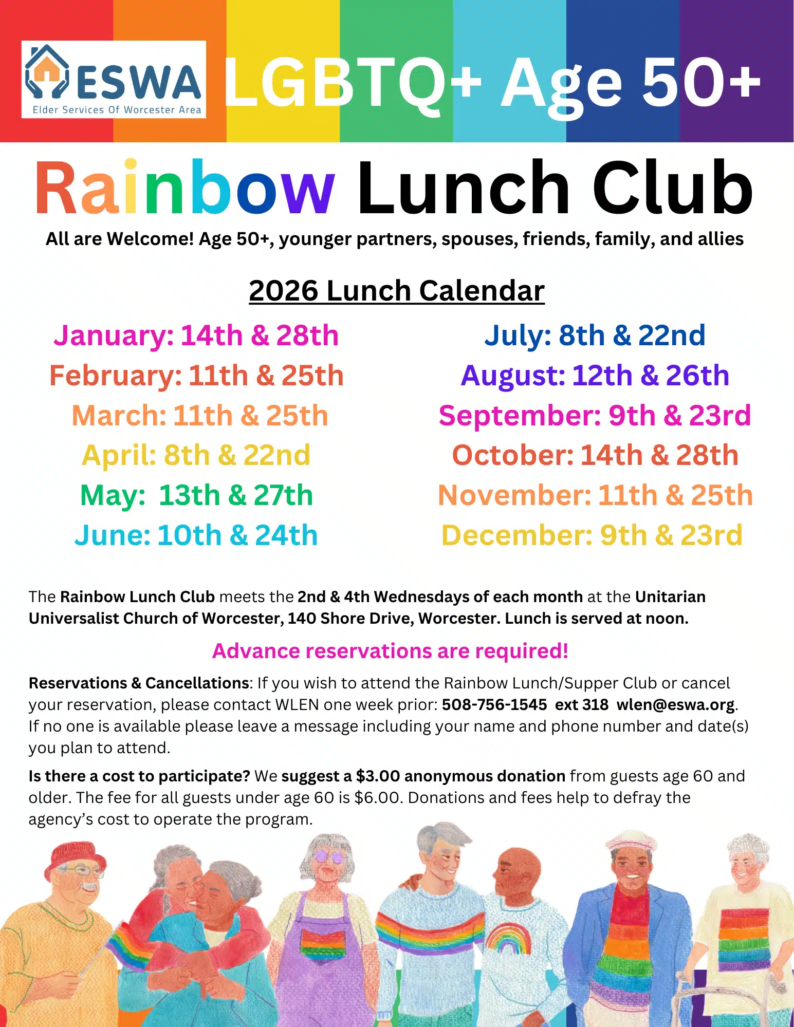 2026 Rainbow Lunch & Supper Club - ESWAESWA